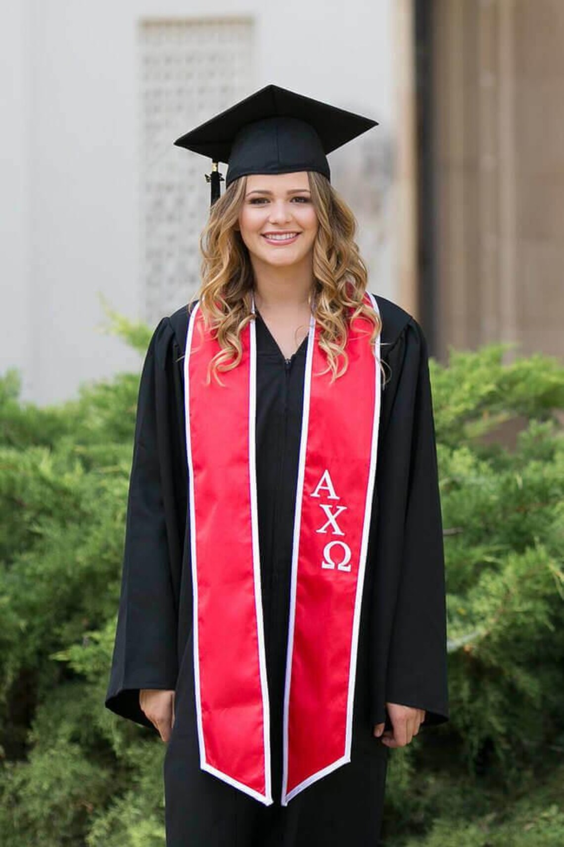 Alpha Chi Omega Graduation Stole - Etsy