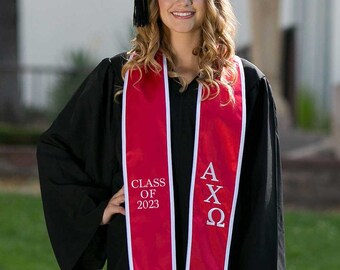 Alpha Chi Omega Stole - Etsy