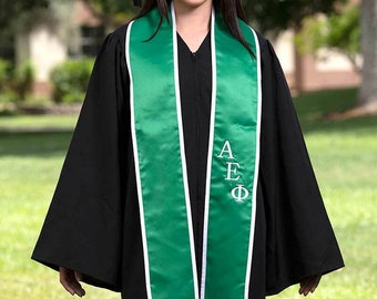 Alpha Chi Omega Graduation Stole - Etsy