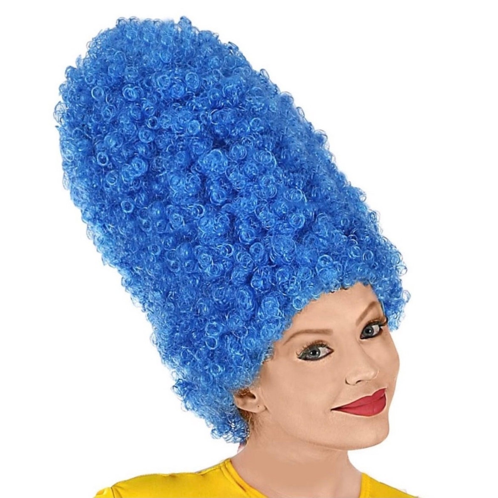 Blue MARGE Simpson 90’s Retro Full Cap Costume Beehive Wig *NEW* - Etsy UK