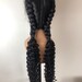 BLACK 28 Inches Hand Braided Lace Front Newdutch Twin Braided - Etsy
