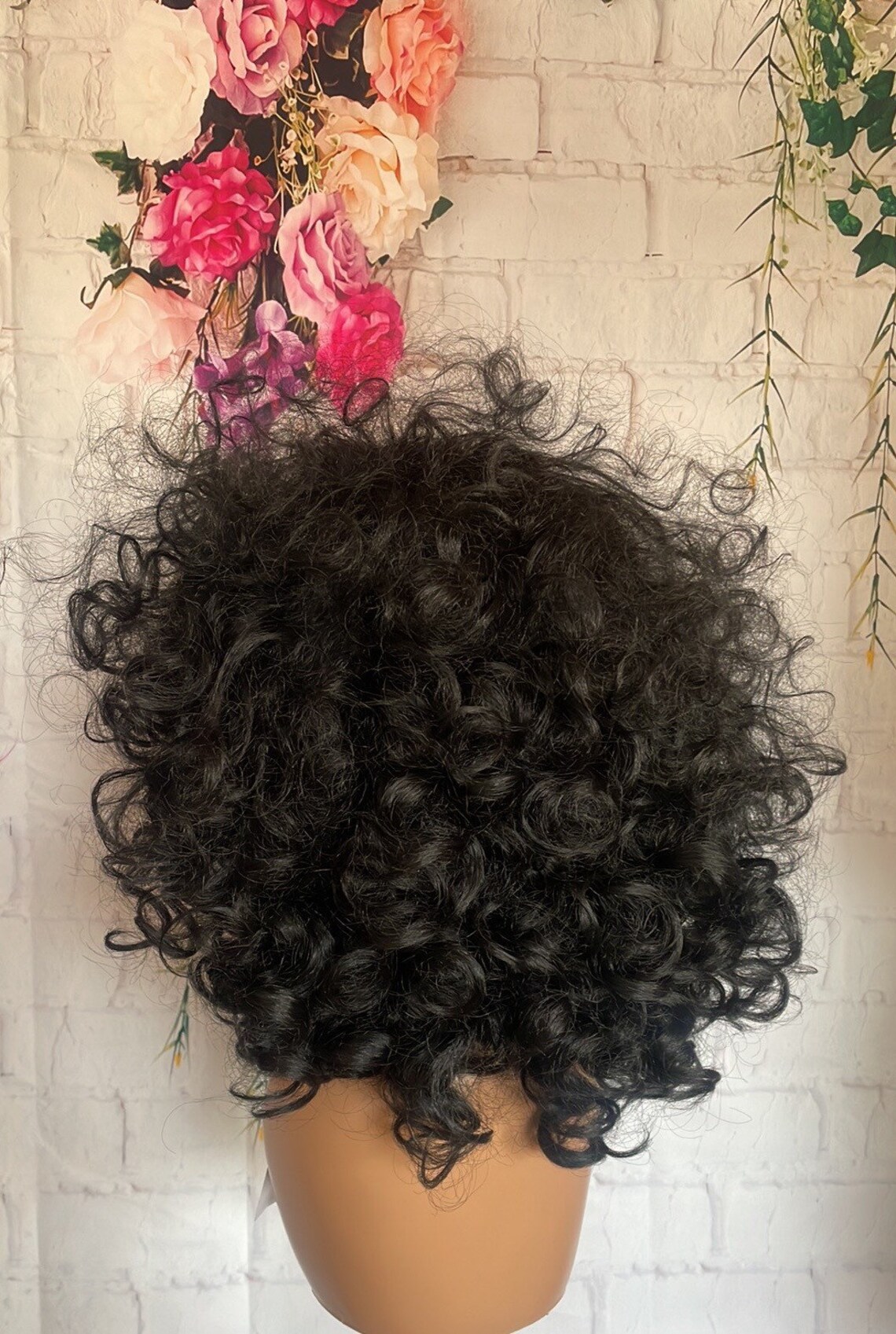Black Soft Afro Curly Curls Full Cap Wig NEW ARRIVES NEW - Etsy