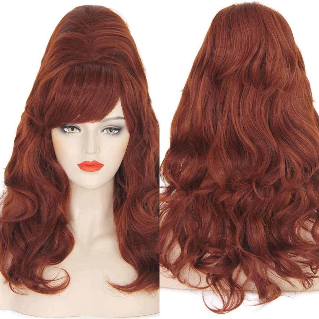 GINGER RED Stylish 60’s Retro Beehive Hair Full Cap Wig *new* - Etsy