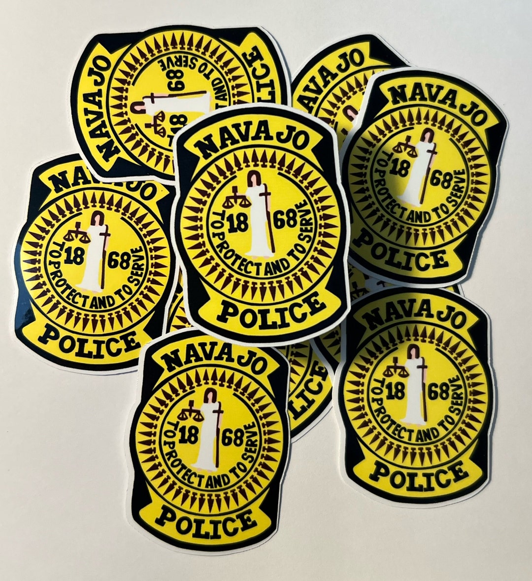 Navajo Nation Police Badge Sticker 2 X 2.5 Inch Waterproof Sticker - Etsy