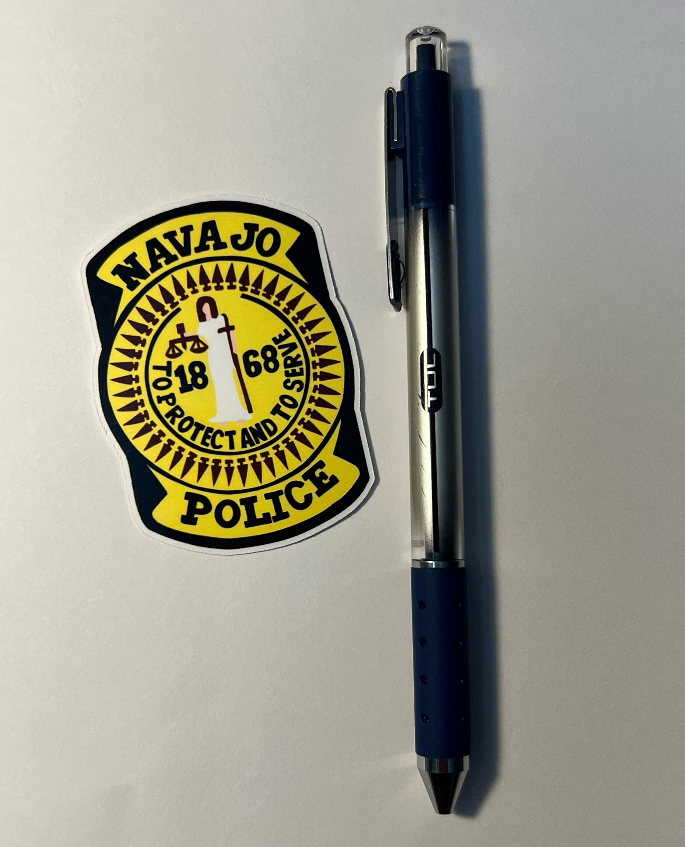 Navajo Nation Police Badge Sticker 2 X 2.5 Inch Waterproof | Etsy