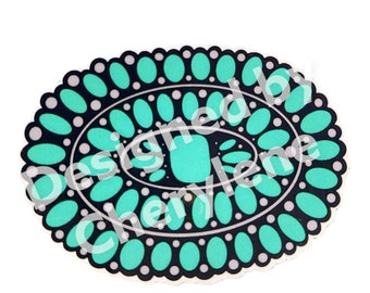 Turquoise Cluster Pin - Etsy
