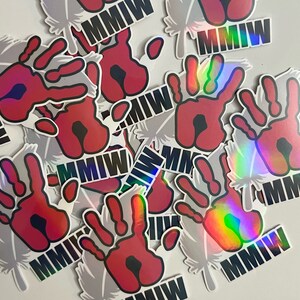 MMIW 2.75 Inch X 3 Inches waterproof Sticker With Holographic - Etsy
