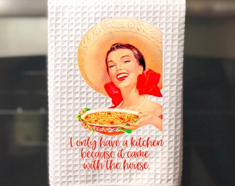 Funny Kitchen Towel, Poison You Waffle Weave Towel - Etsy