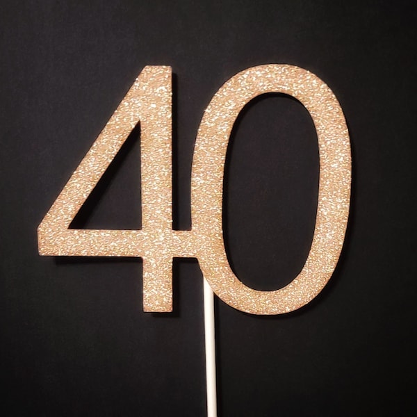 Cake Topper 40th Birthday - Etsy