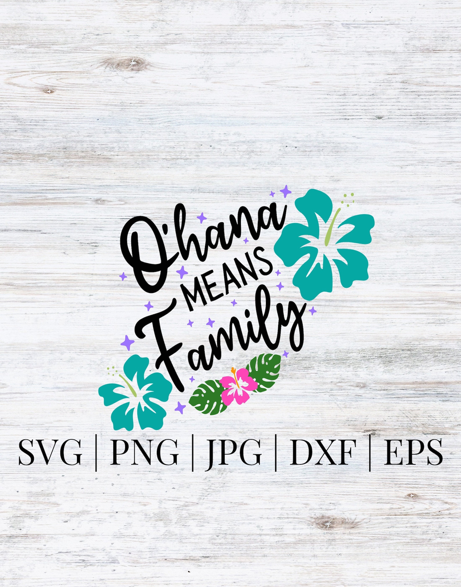 Ohana Means Family Layered Digital Cut File | Svg | Png | Jpg | Dxf ...