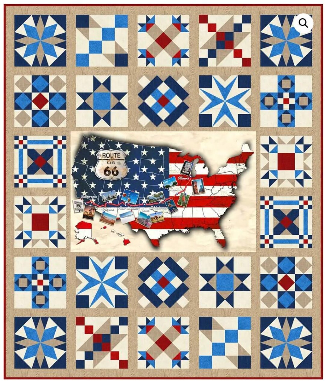 Route 66 Quilt Pattern by Tourmaline & Thyme Quilts - Etsy