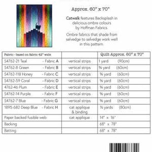 Catwalk Quilt Pattern 60 X 70 - Etsy