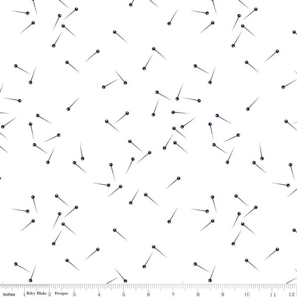 Navy and White Fabric - Etsy