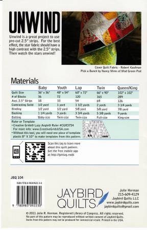 Unwind Quilt Pattern by Julie Herman 5 Sizes - Etsy