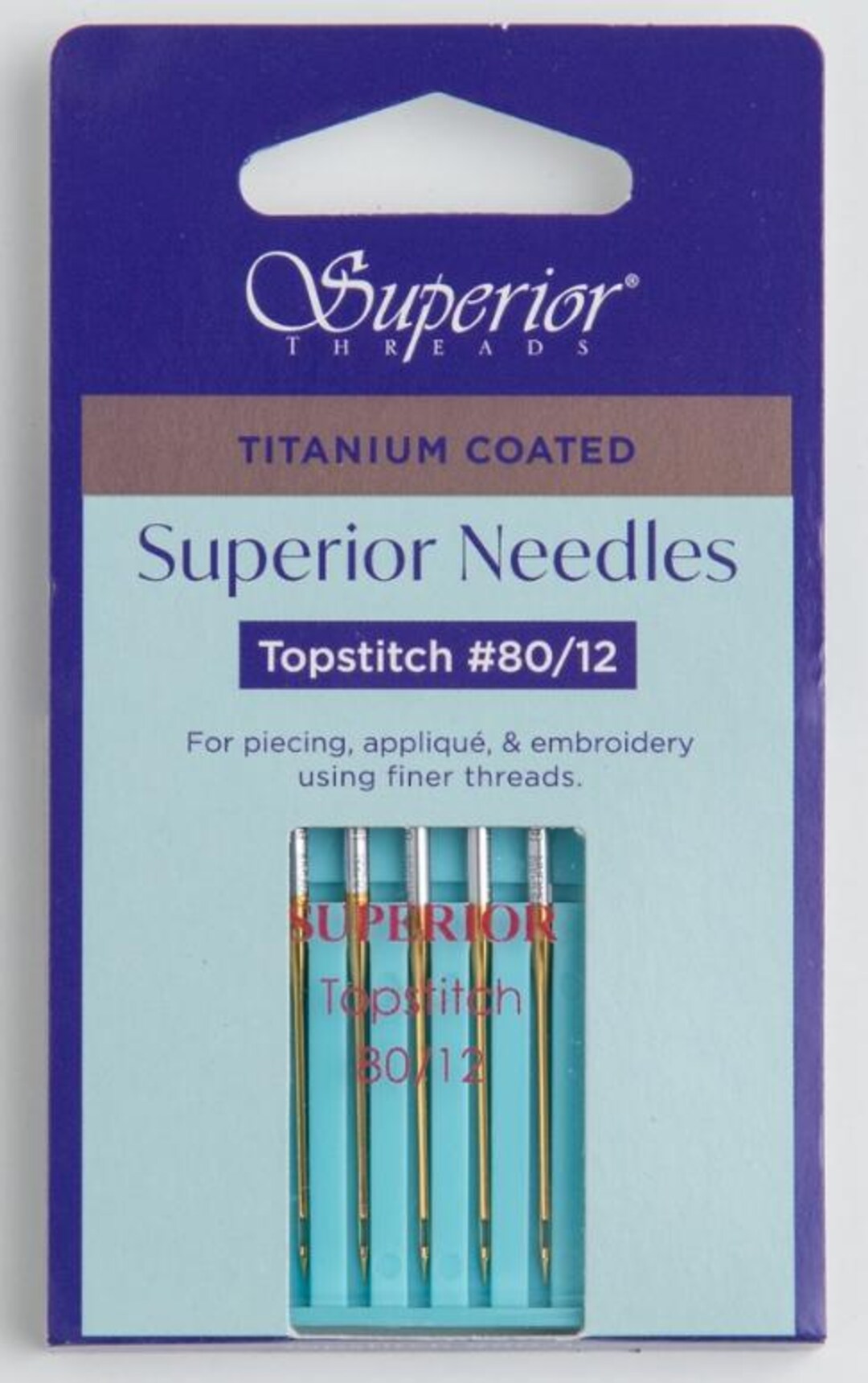 Superior Topstitch Titanium Coated Machine Needles 80/12 - 5 Pack - Etsy