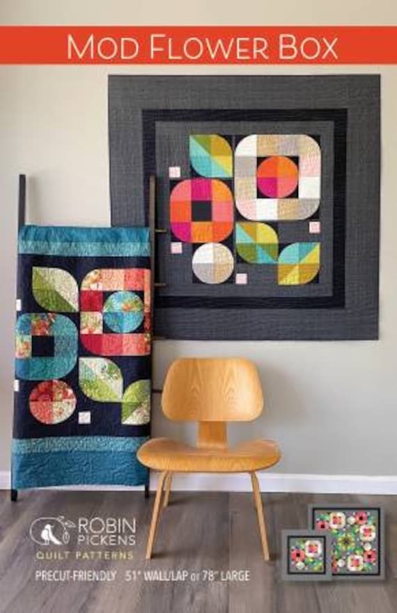 Mod Flower Box Quilt Pattern - Etsy