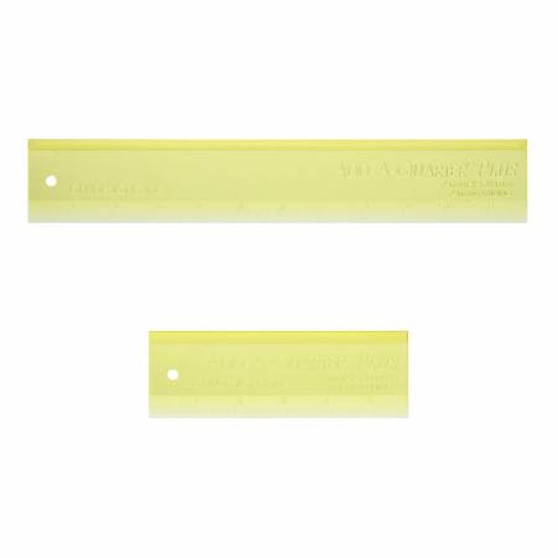 Add-a-quarter Plus Combo 6 and 12 Inch Rulers - Etsy