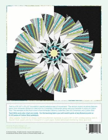 Twirl Quilt Pattern, Kaleidoscope Design (printed Paper Pattern) - Etsy