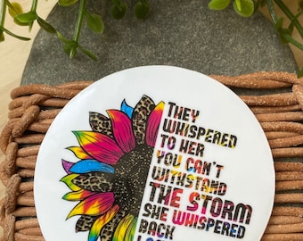 I Am the Storm Quote Bubble-free Stickers, Quote About Life, Girl Power ...