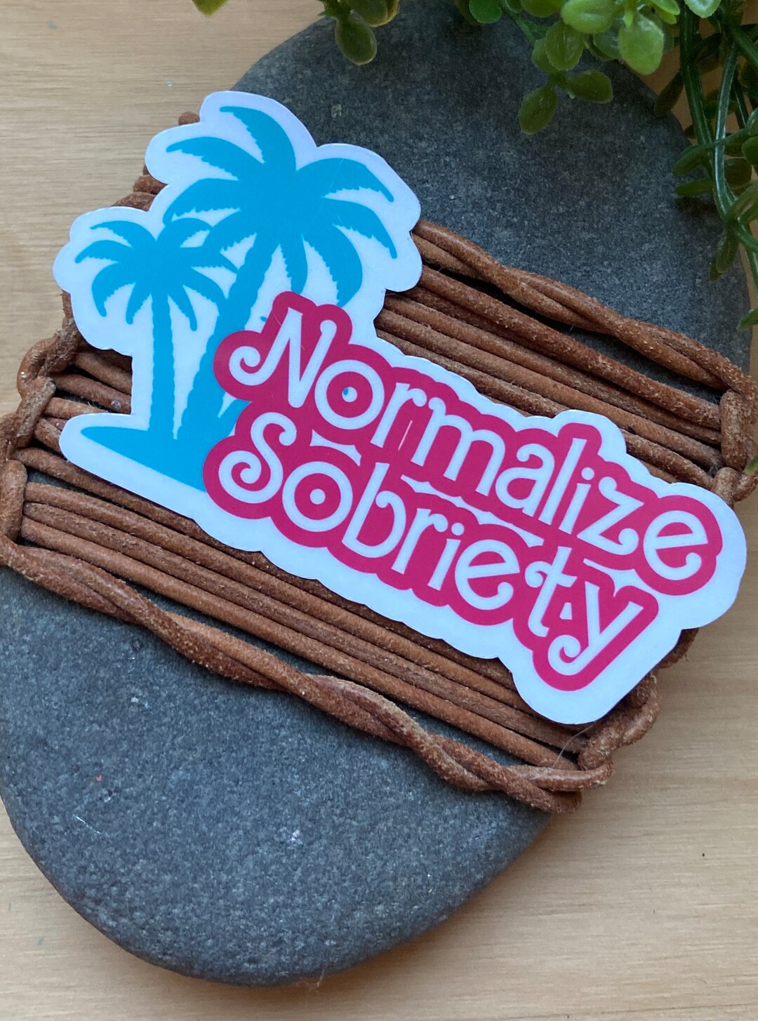 Normalize Sobriety Water Bottle Sticker Celebrate Sobriety Sober ...