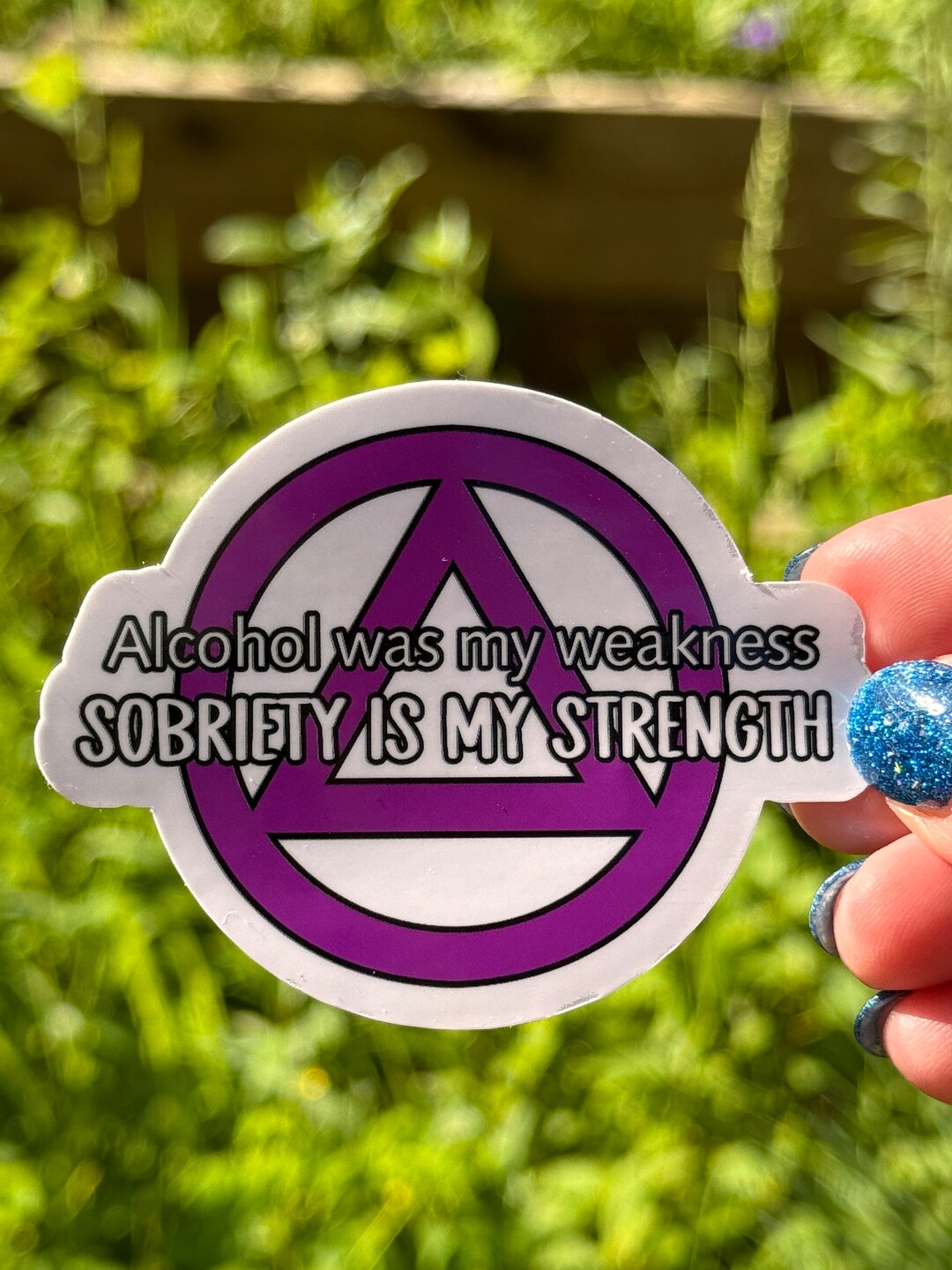Sobriety is My Strength Sticker Decal for Laptops and Water Bottles ...