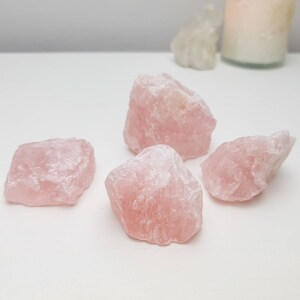 Rough Rose Quartz Chunk Raw Gemstone Crystal - Etsy
