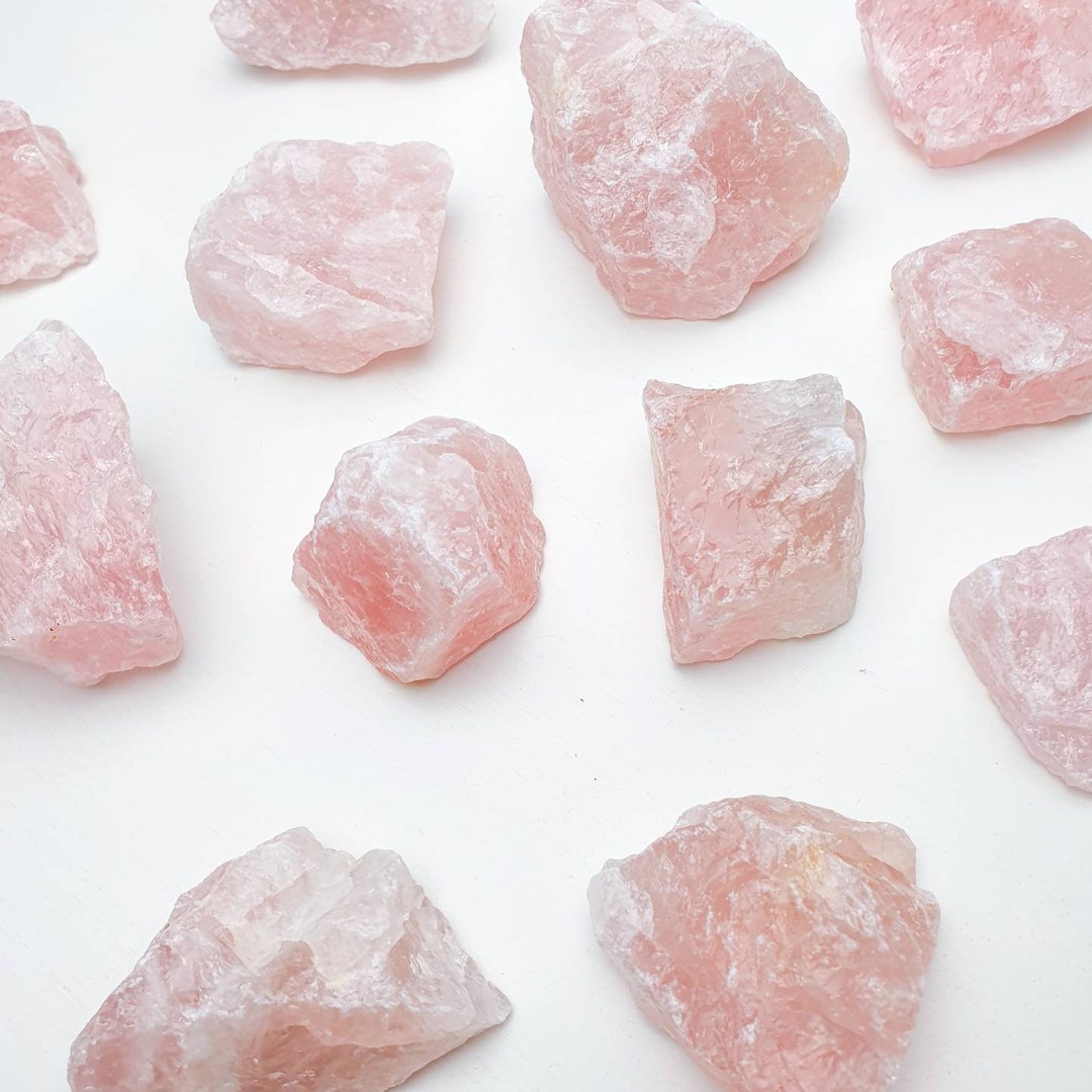 Rough Rose Quartz Chunk Raw Gemstone Crystal - Etsy