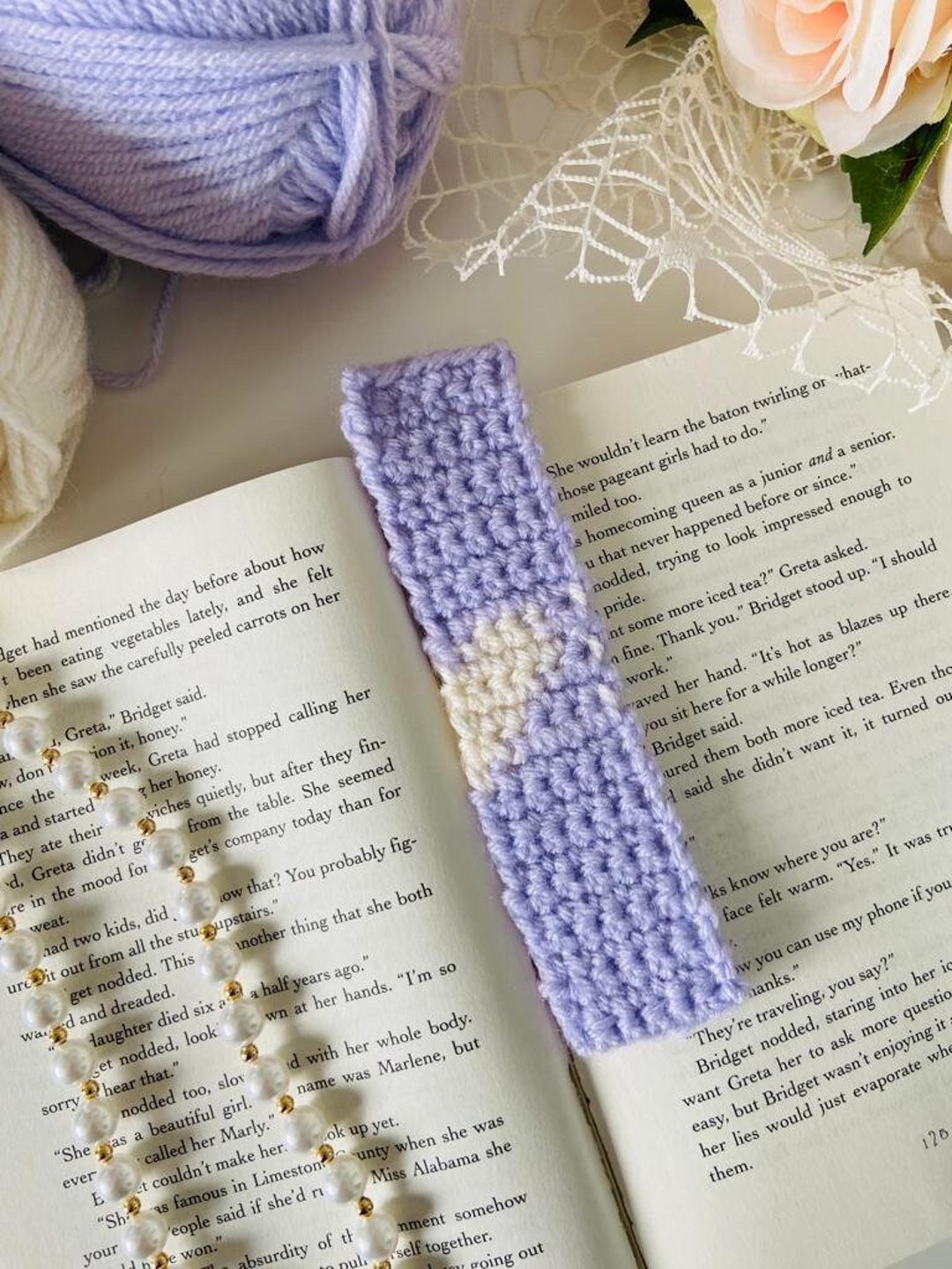 Purple Heart Bookmark Cute Matching Bookmarks for Friends Valentine's ...