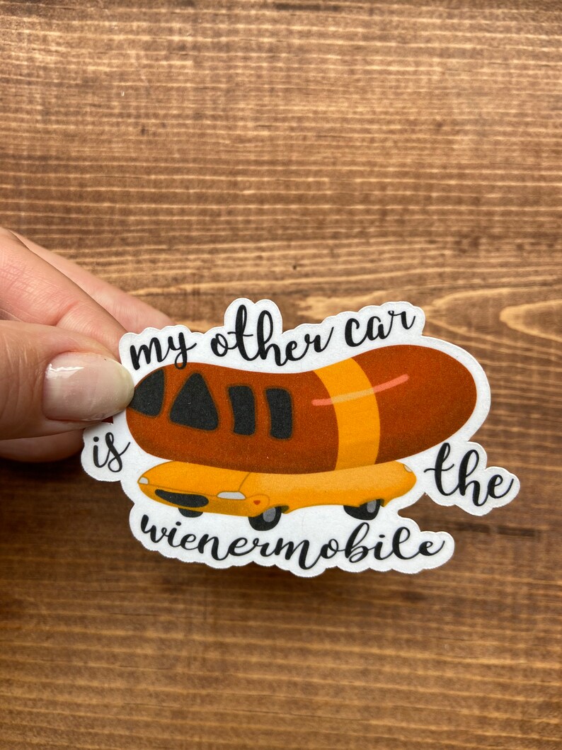 Wienermobile Sticker - Vinyl Waterproof Sticker - Etsy