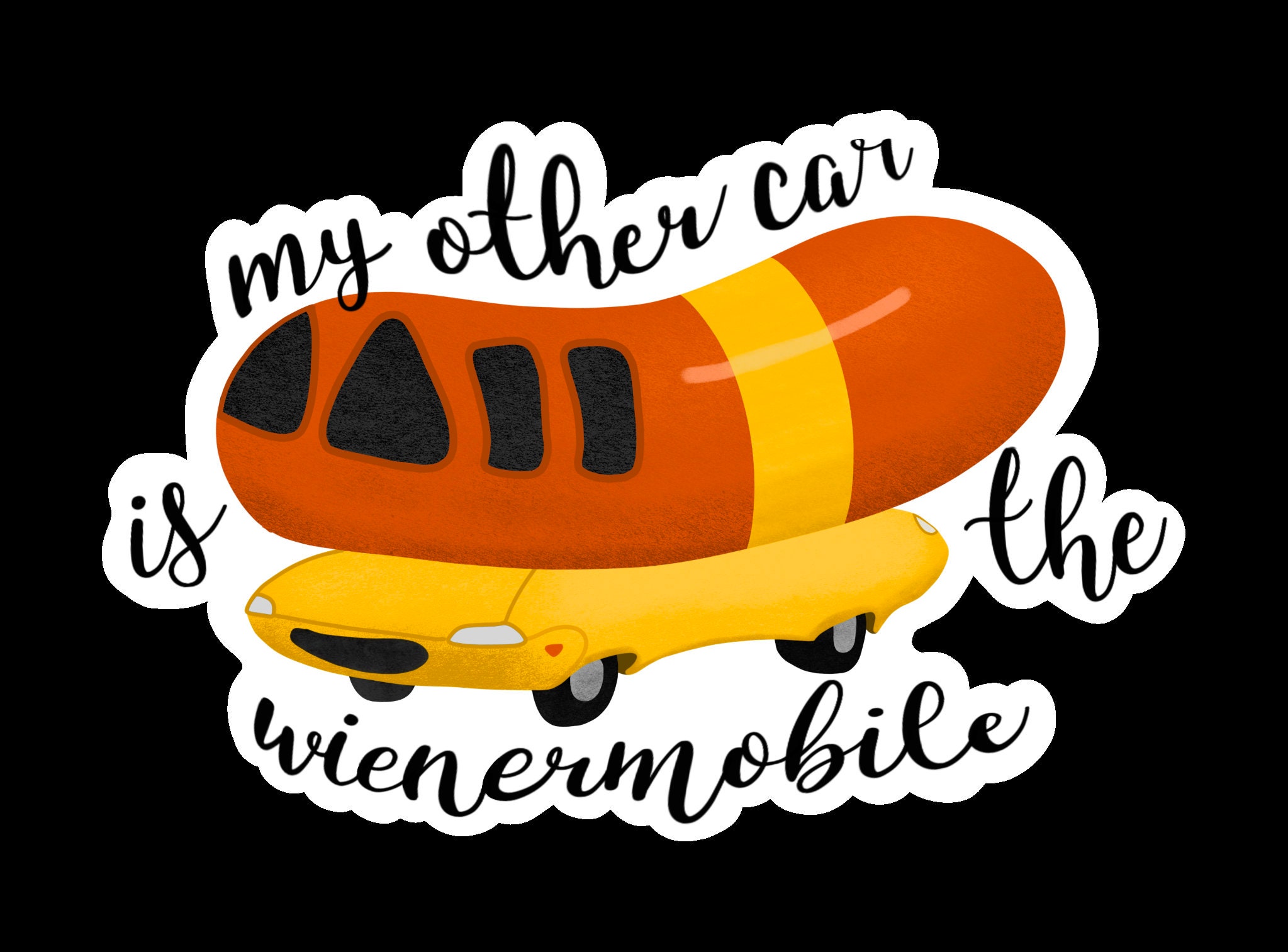 My Other Car is the Wienermobile PNG SVG Digital Download - Etsy