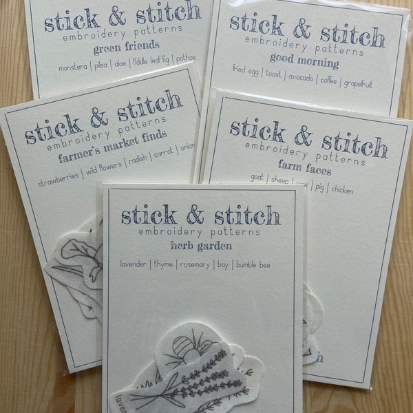 Stick and Stitch - Etsy