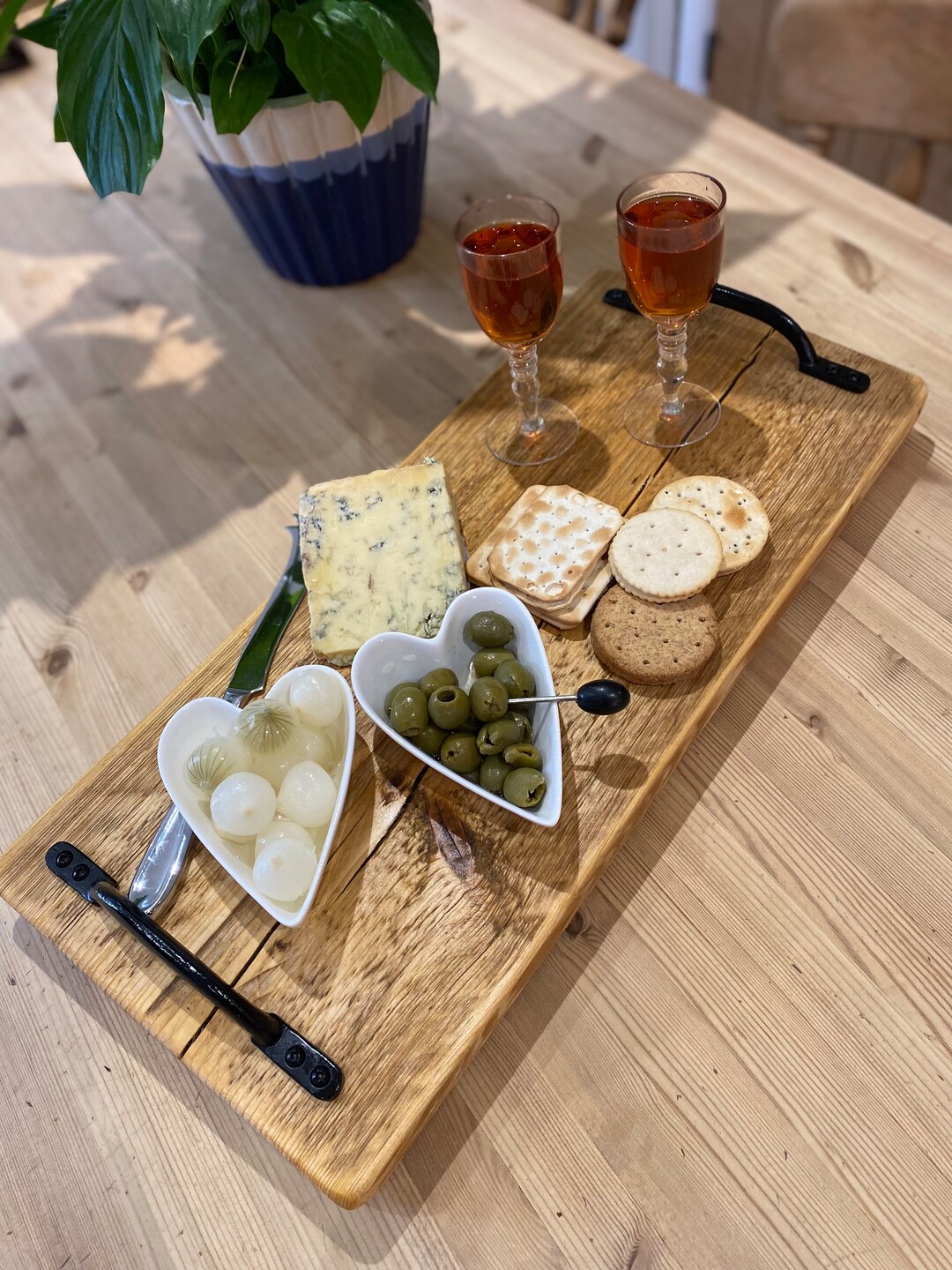 Rustic Wooden Grazing / Serving Board Serving Platter Serving Tray ...