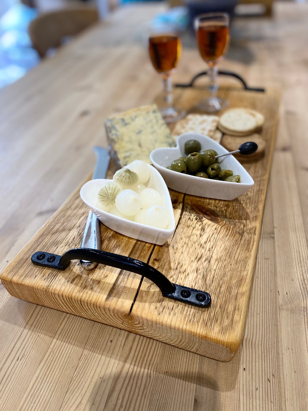 Rustic Wooden Grazing / Serving Board Serving Platter Serving Tray ...