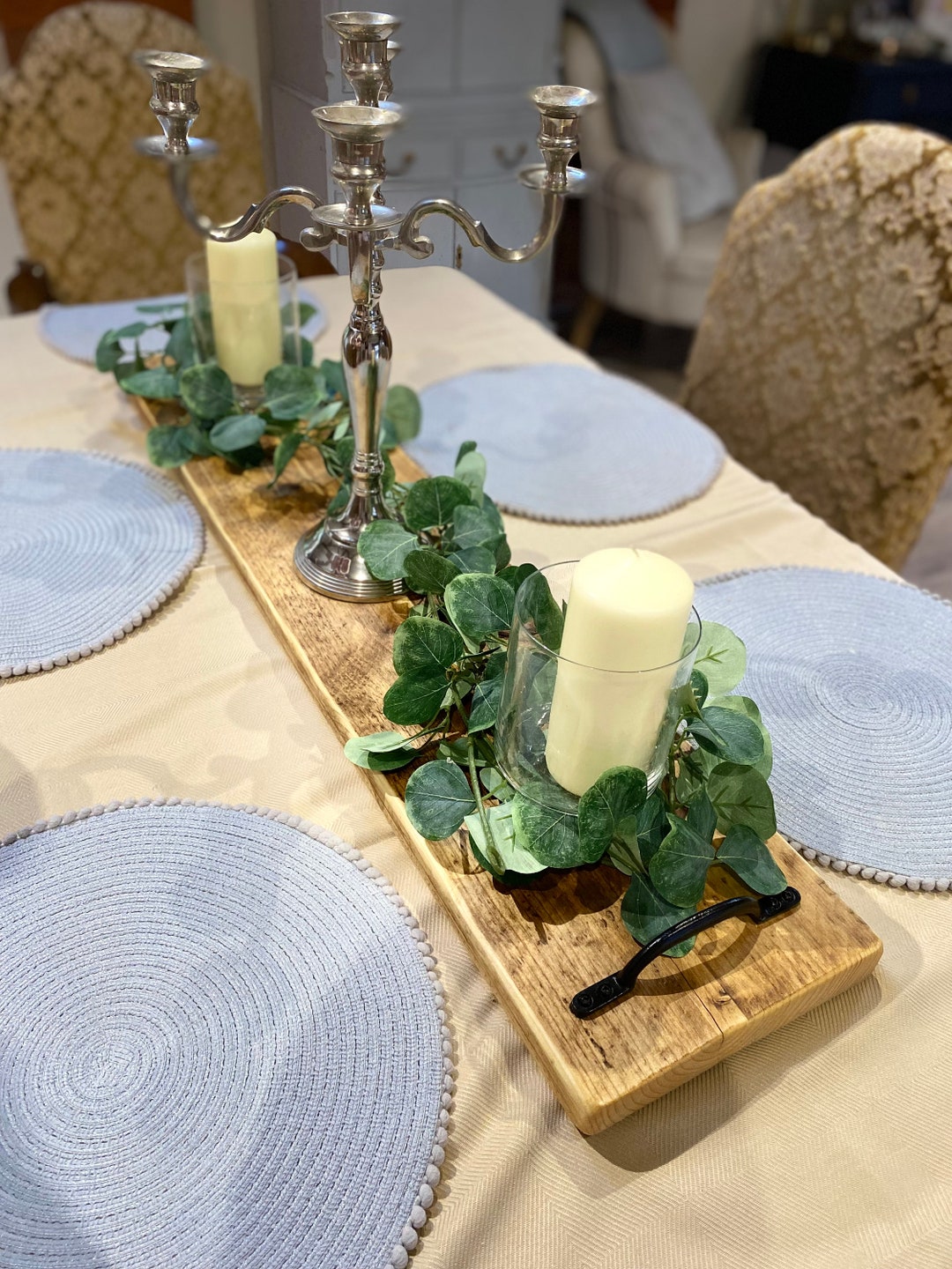 Rustic Wooden Grazing Board Hand Crafted Grazing Platter / Table Runner ...