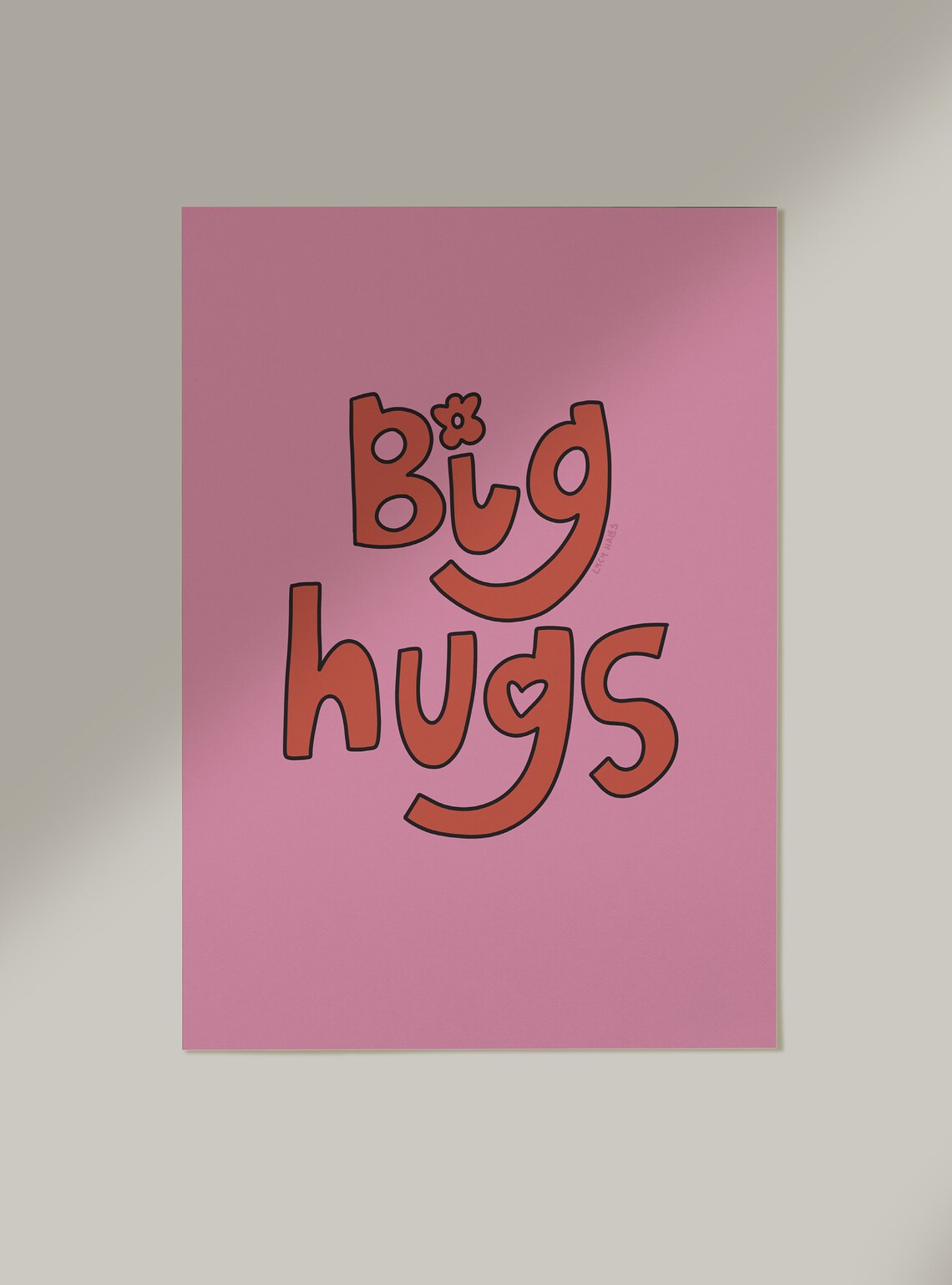 Modern AESTHETIC BIG HUGS Styled Poster Print Funky A4 - Etsy