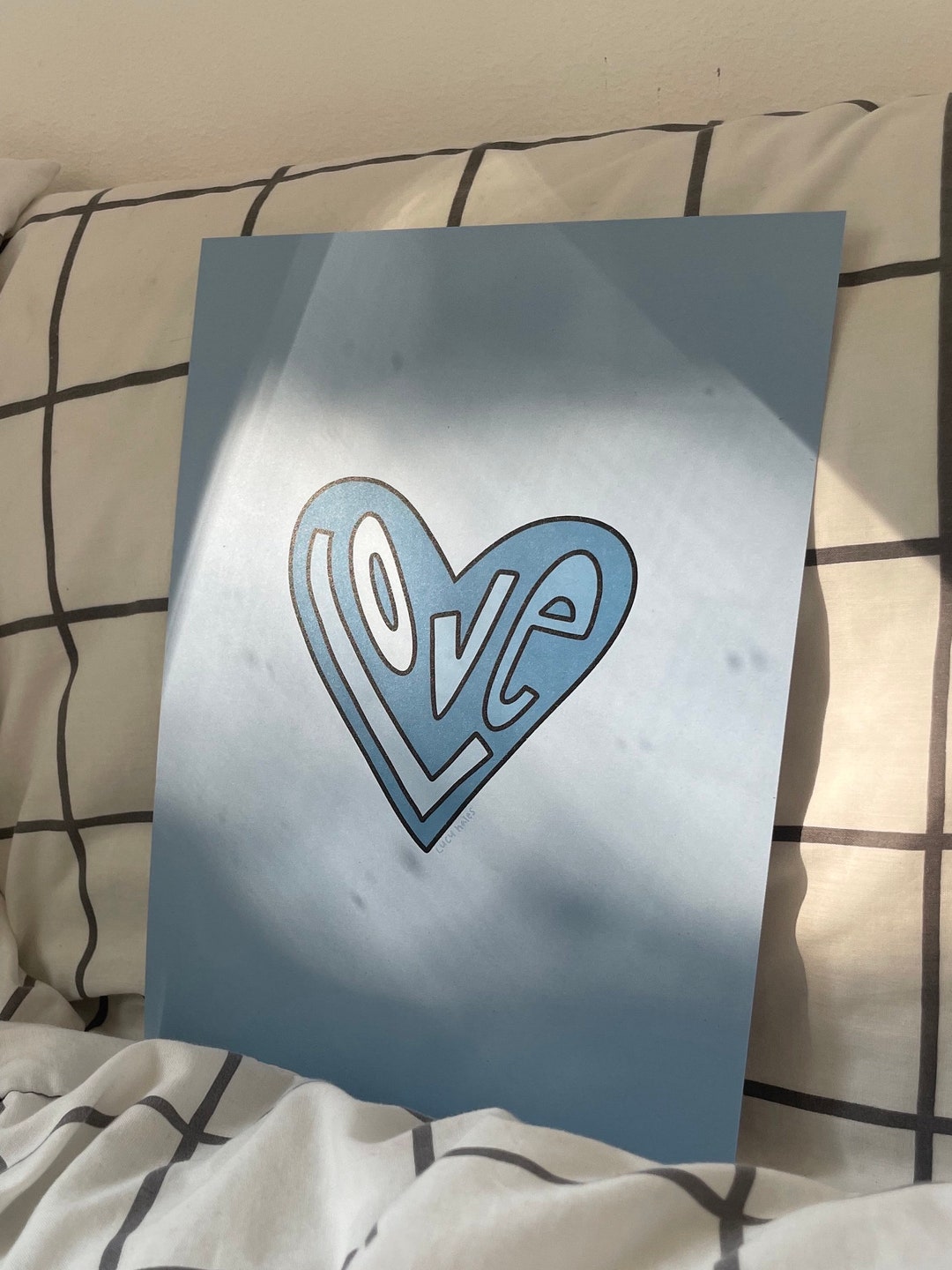 Modern AESTHETIC LOVE Styled Poster Print Funky A4 Illustration Love ...