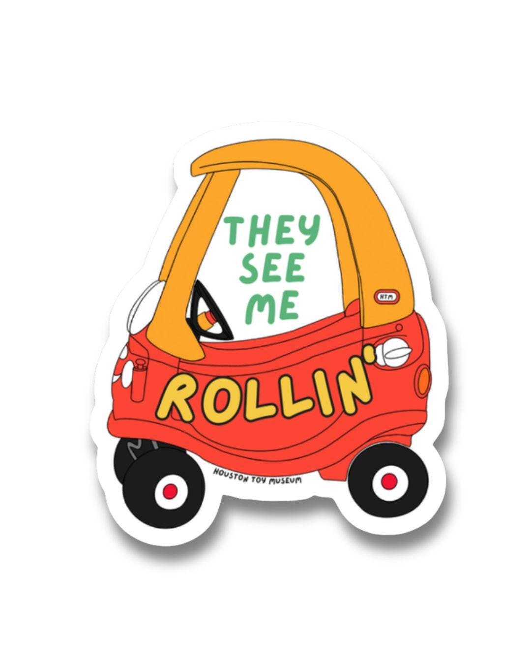 Little Tikes Cozy Coupe 'they See Me Rollin' Vinyl Sticker Decal ...