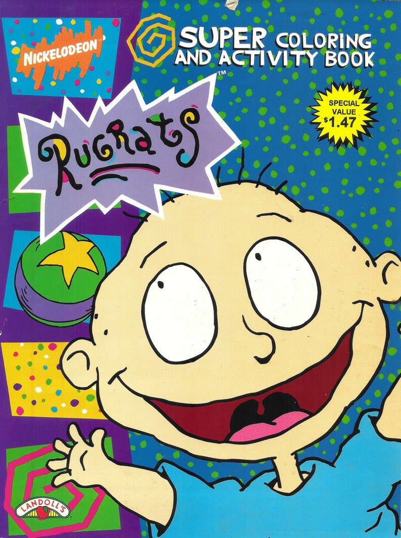 Vintage Coloring Book Rugrats 1997 Printable PDF Instant Digital ...