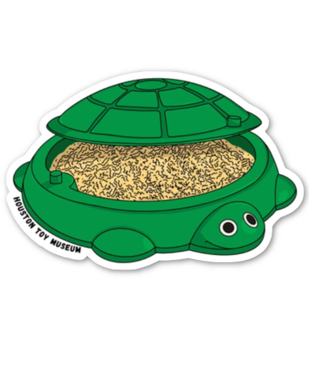 Turtle Sandbox Vinyl Sticker Decal - Vintage Toy - Classic Toy - Summer ...