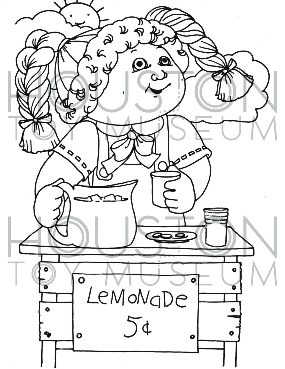 Vintage Coloring Book Cabbage Patch Kids 1986 Printable PDF Instant ...