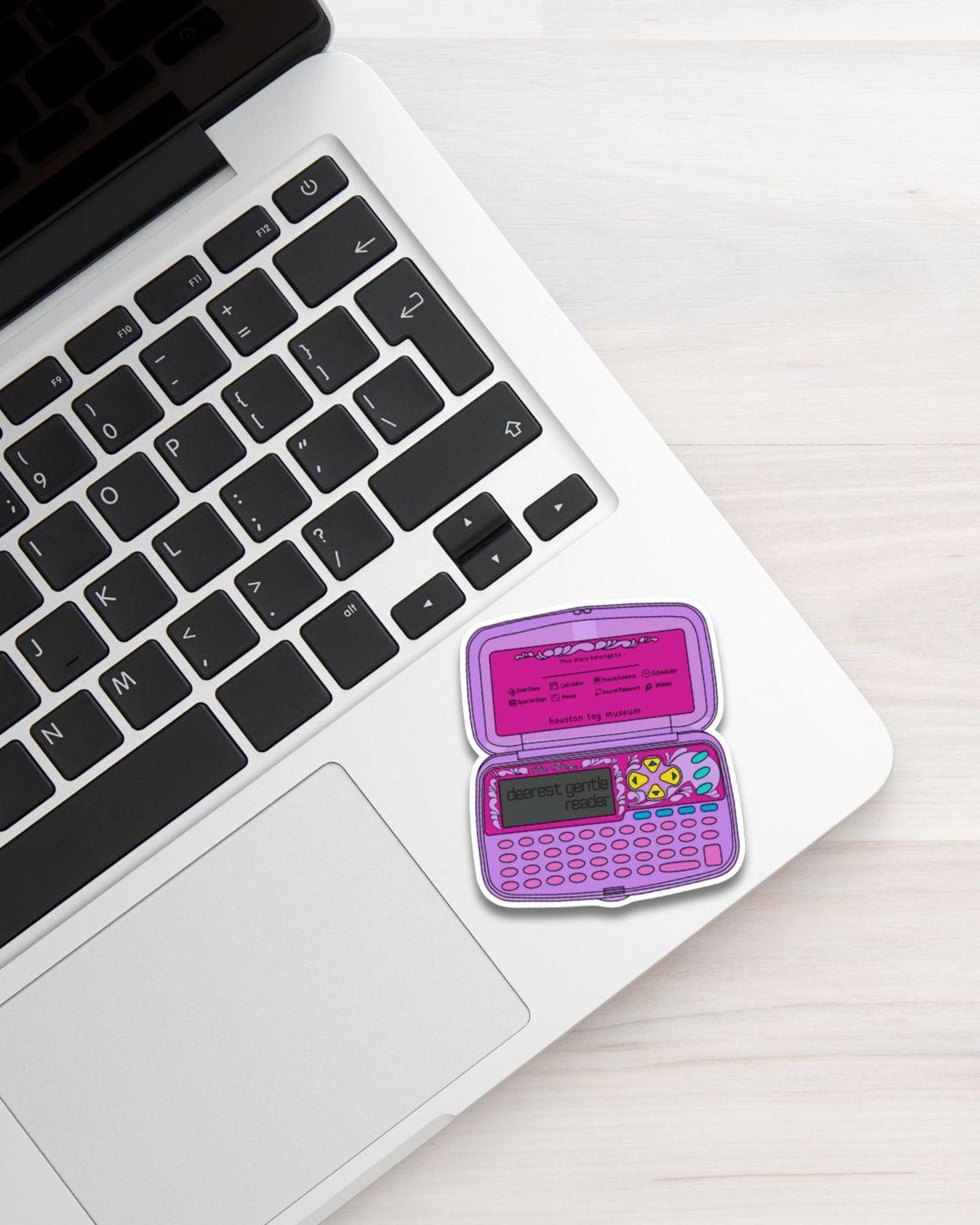 90s Electronic Dear Diary Game 'dearest Gentle Reader' Vinyl Sticker ...