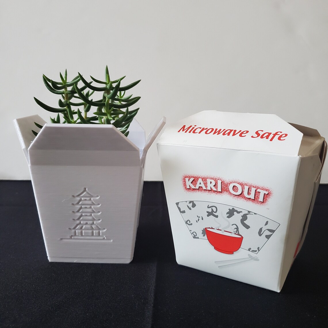 Large Chinese Takeout Planter Hand Painted Indoor Planter - Etsy