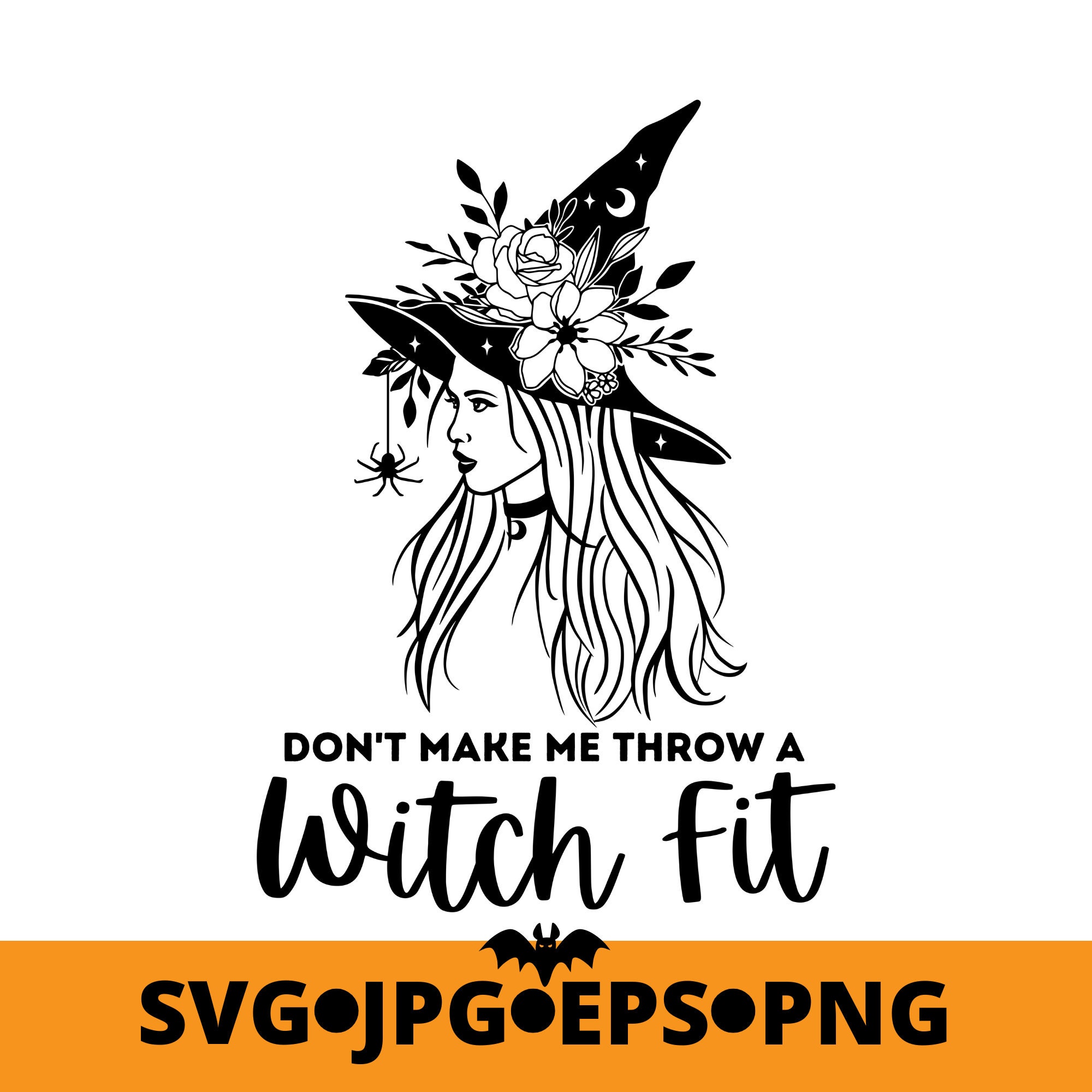 Lustige Hexe SVG Clipart Halloween SVG - Hexe Fit Halloween SVG Clipart ...