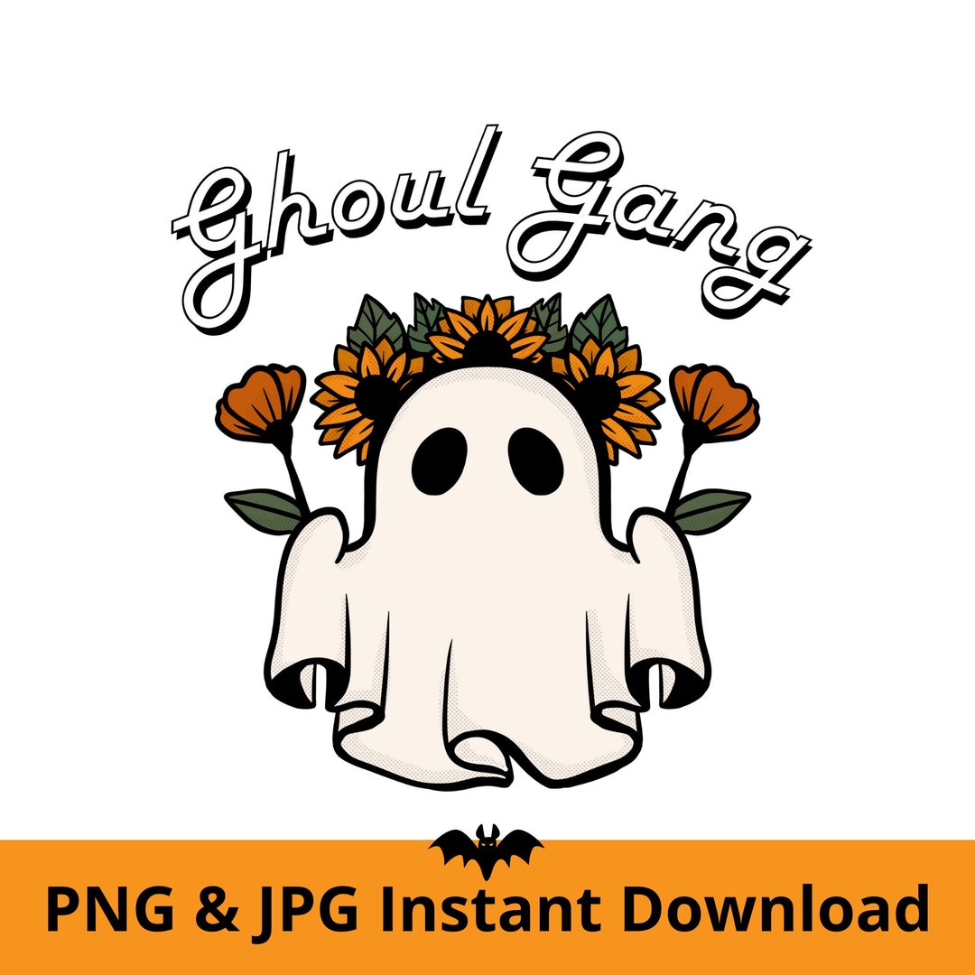 Ghoul Gang PNG Retro Ghost Sublimation Halloween Retro Ghoul - Etsy