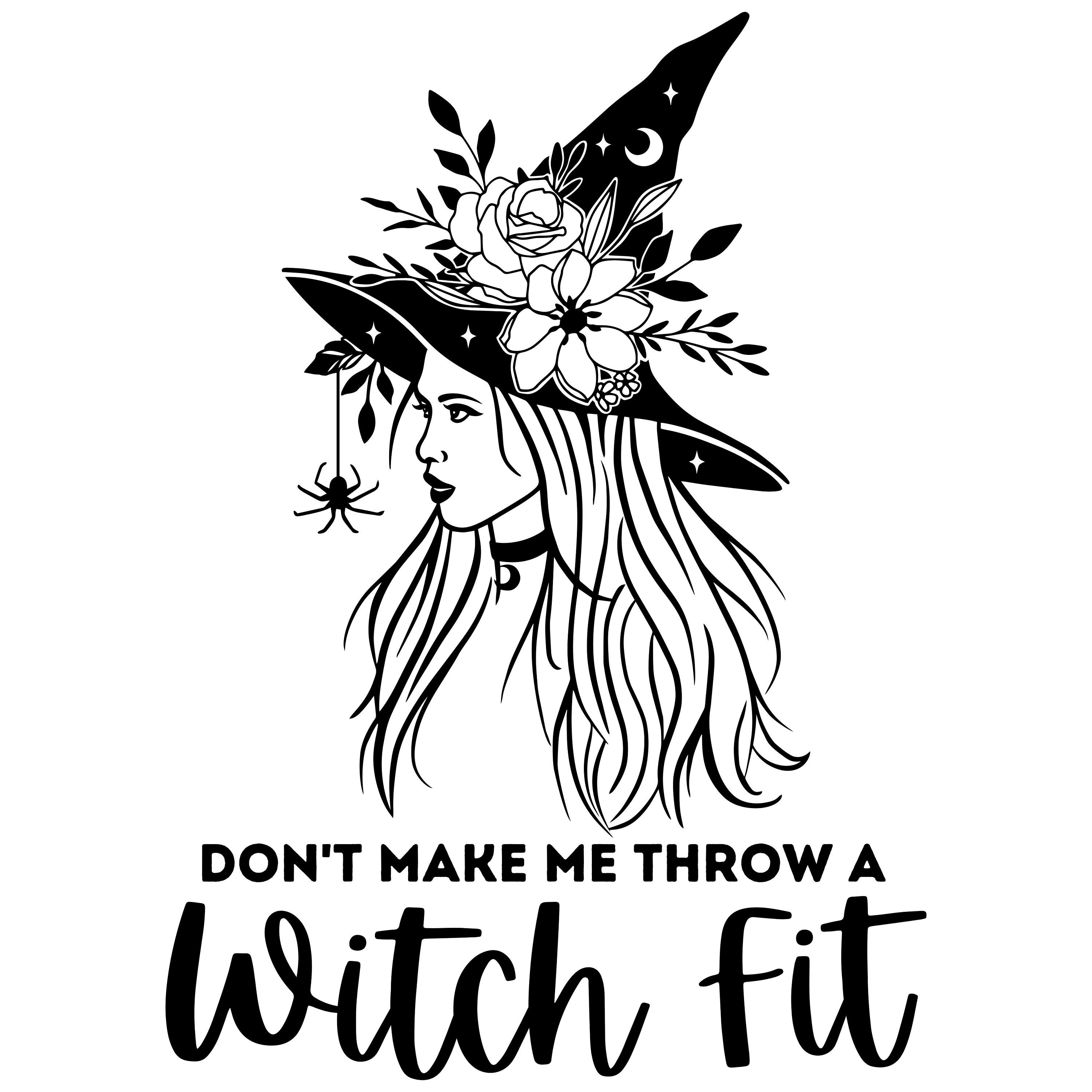Lustige Hexe SVG Clipart Halloween SVG - Hexe Fit Halloween SVG Clipart ...