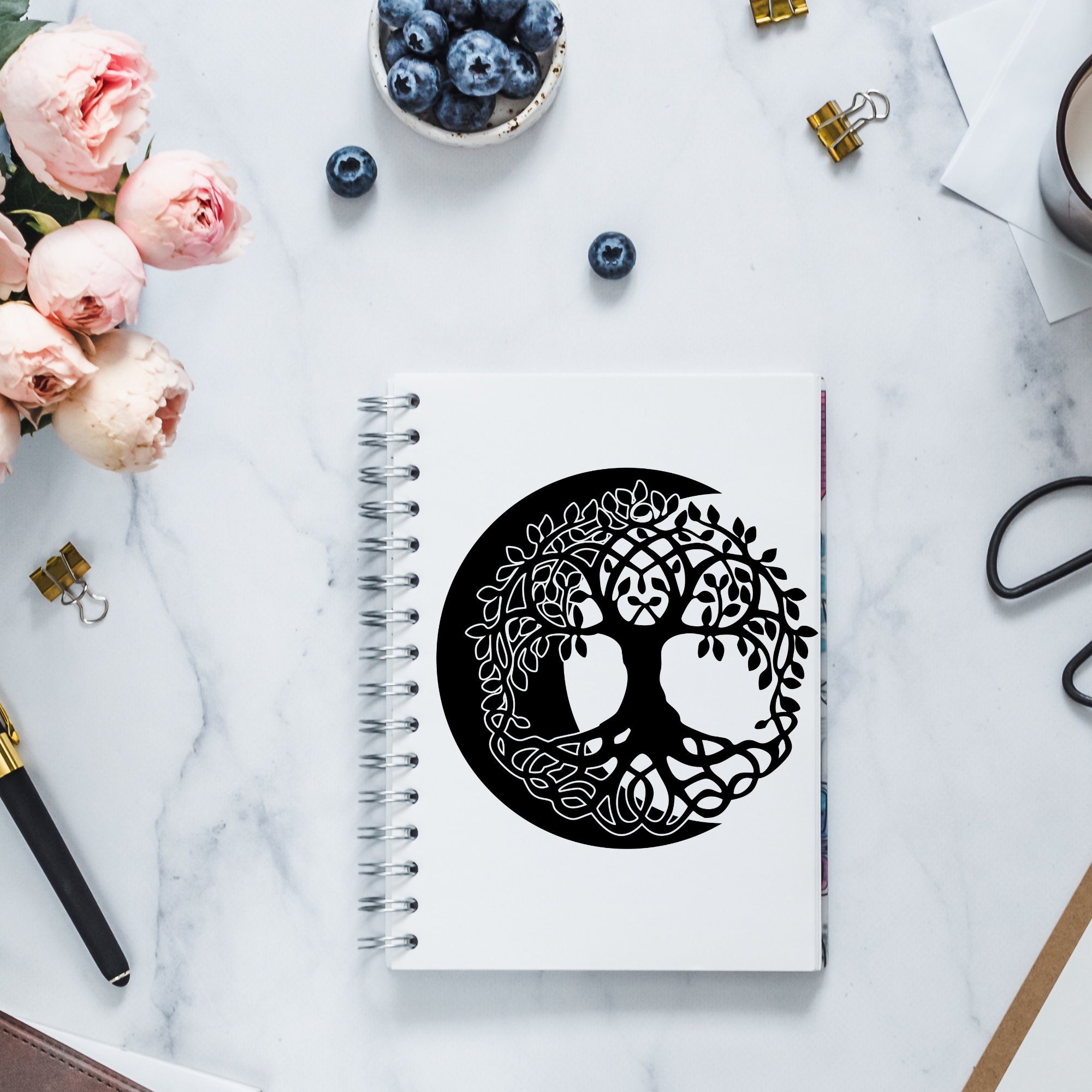Tree of Life Moon SVG Png Jpg Eps - Tree of Life Art Boho Willow Tree ...