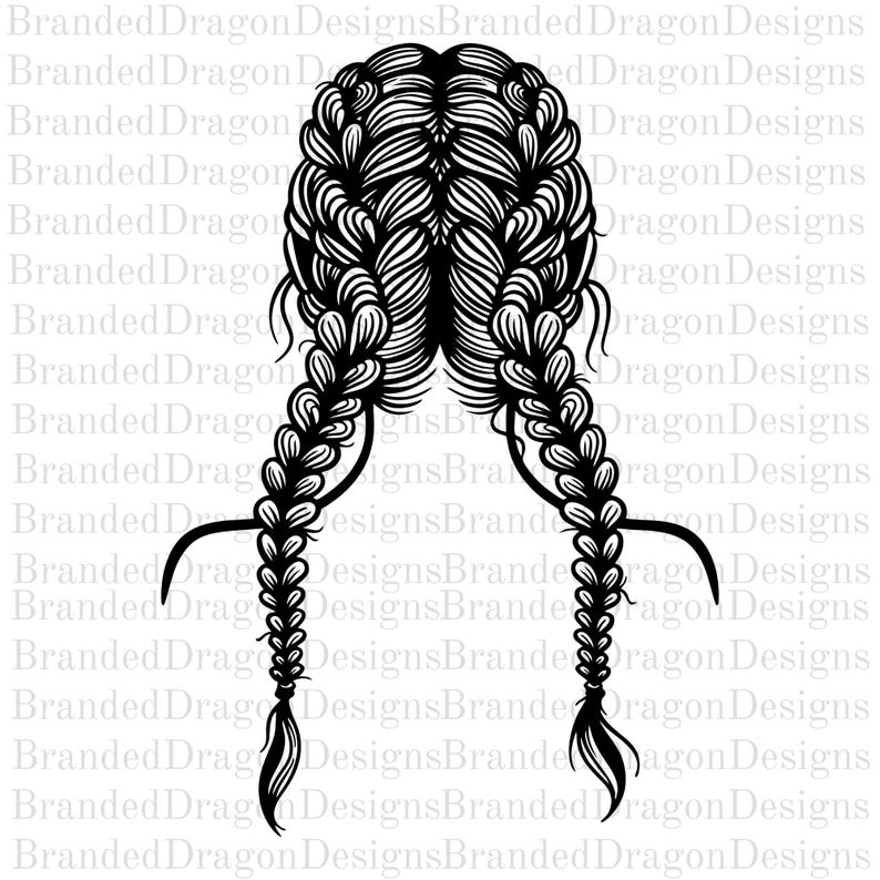 Braid Hairstyles BUNDLE SVG Sublimation - Hairstylist SVG Bundle ...