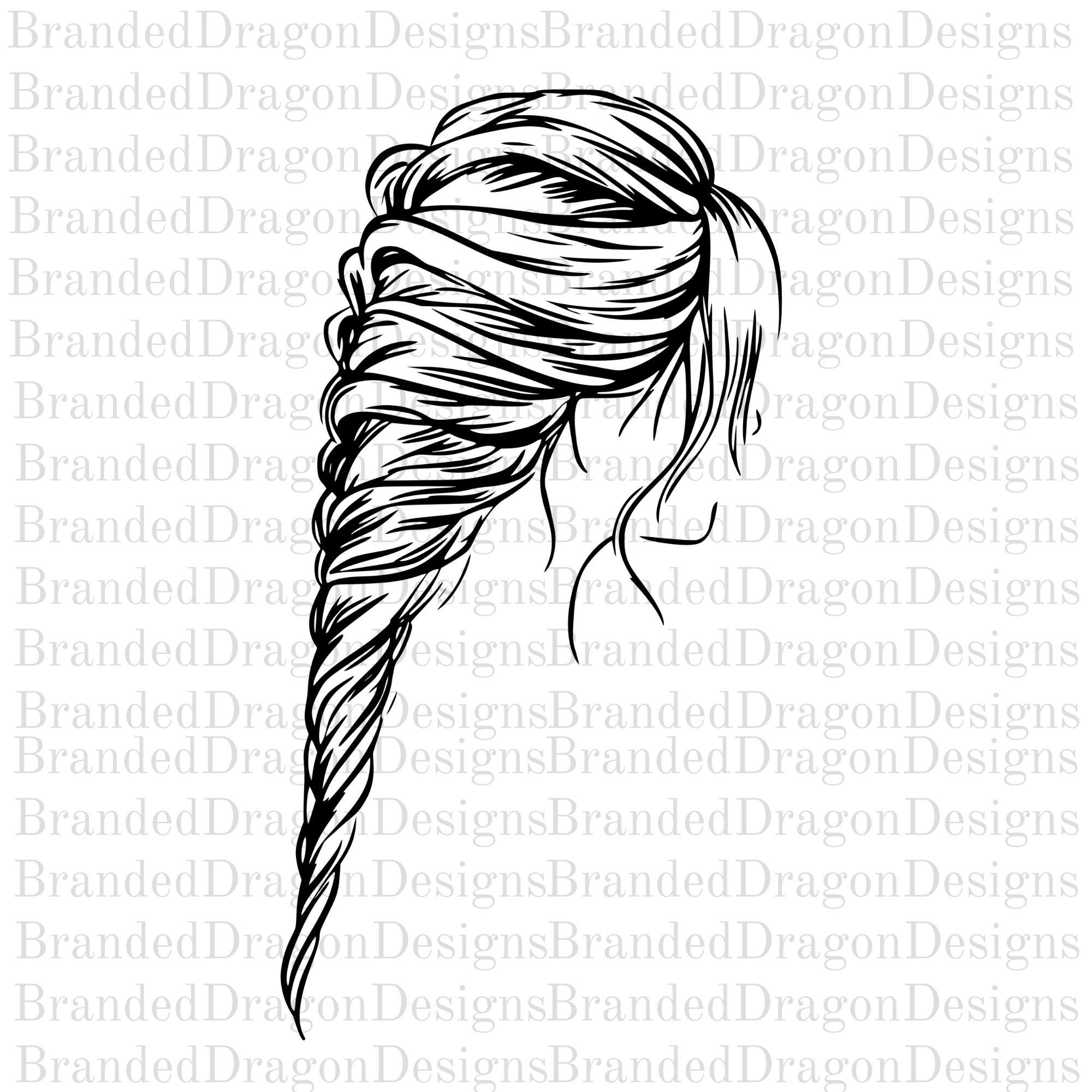 Braid Hairstyles BUNDLE SVG Sublimation - Hairstylist SVG Bundle ...