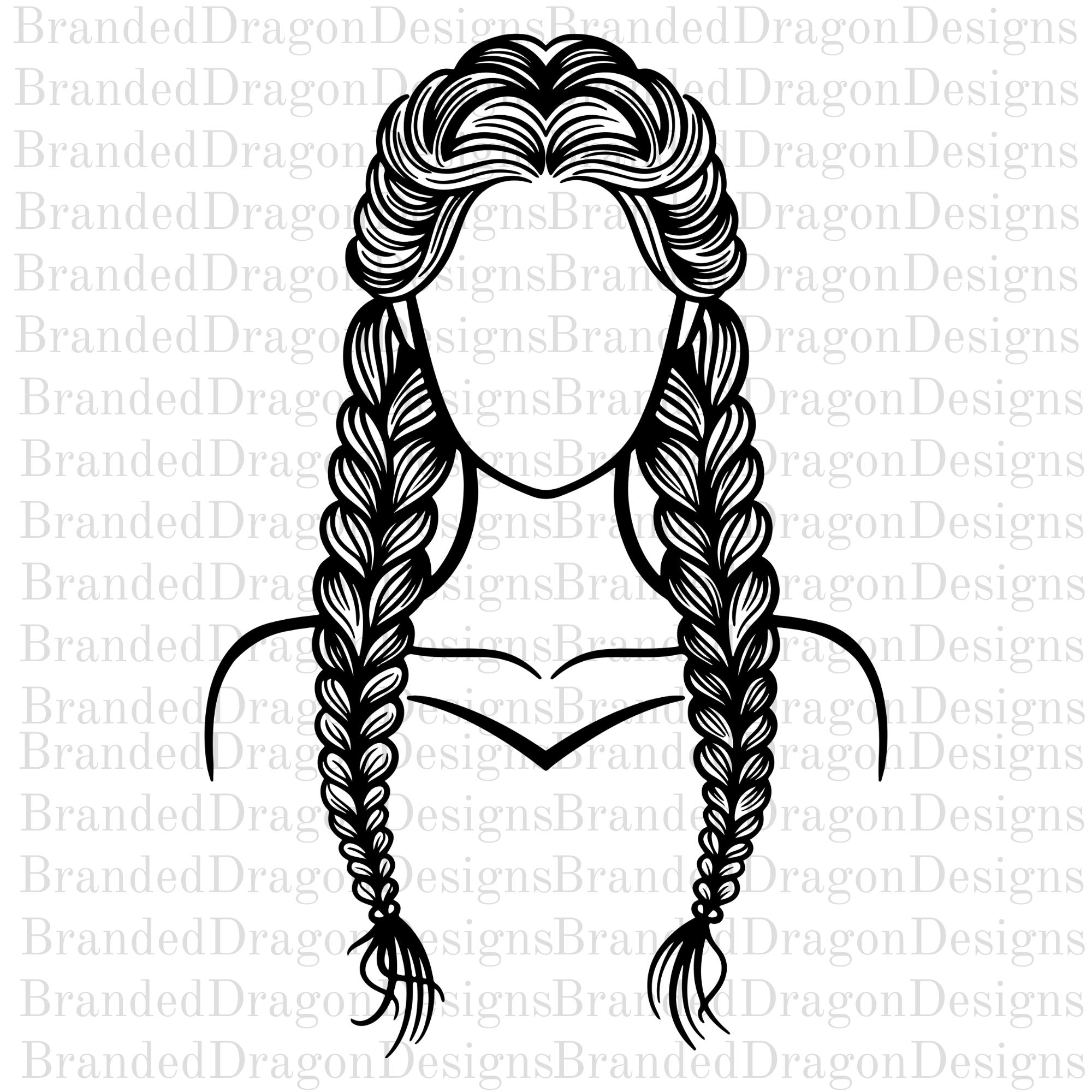 Braid Hairstyles BUNDLE SVG Sublimation - Hairstylist SVG Bundle ...