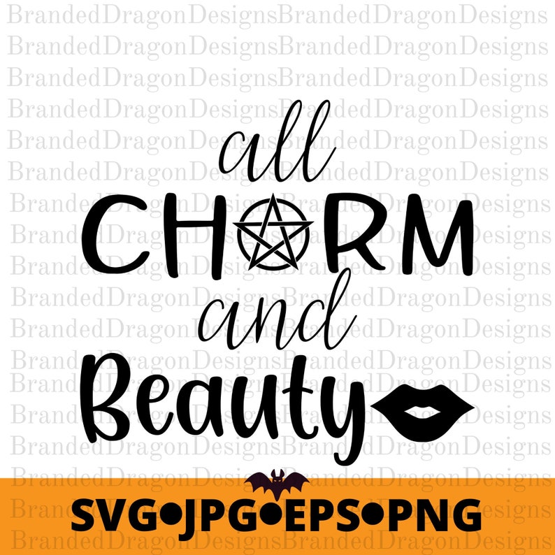 Charmed Witch SVG Clipart Halloween Pretty Wiccan Halloween - Etsy
